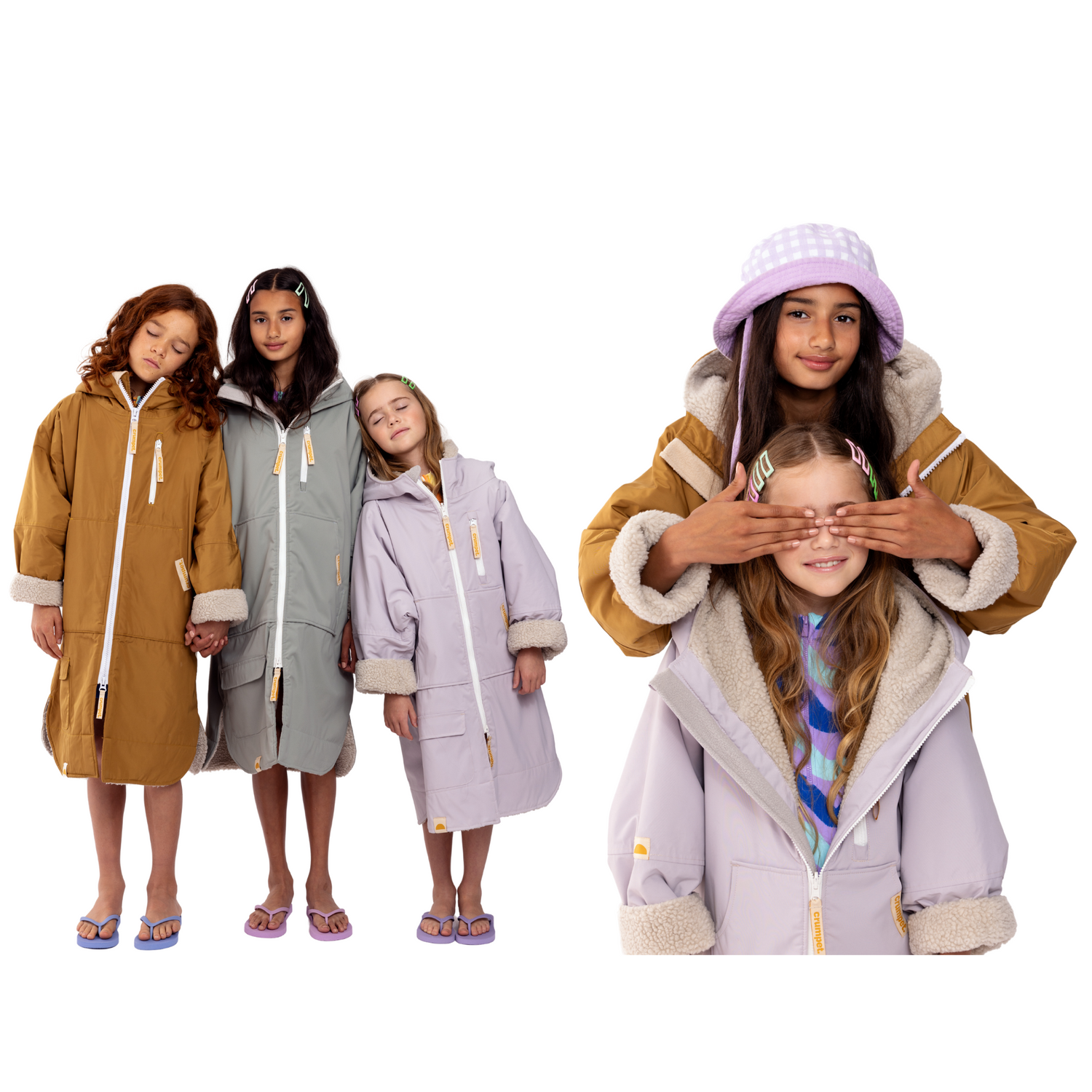 The Crumpet Coat | Stylish Warm Kids Swim Changing Robes – Crumpet Apparel