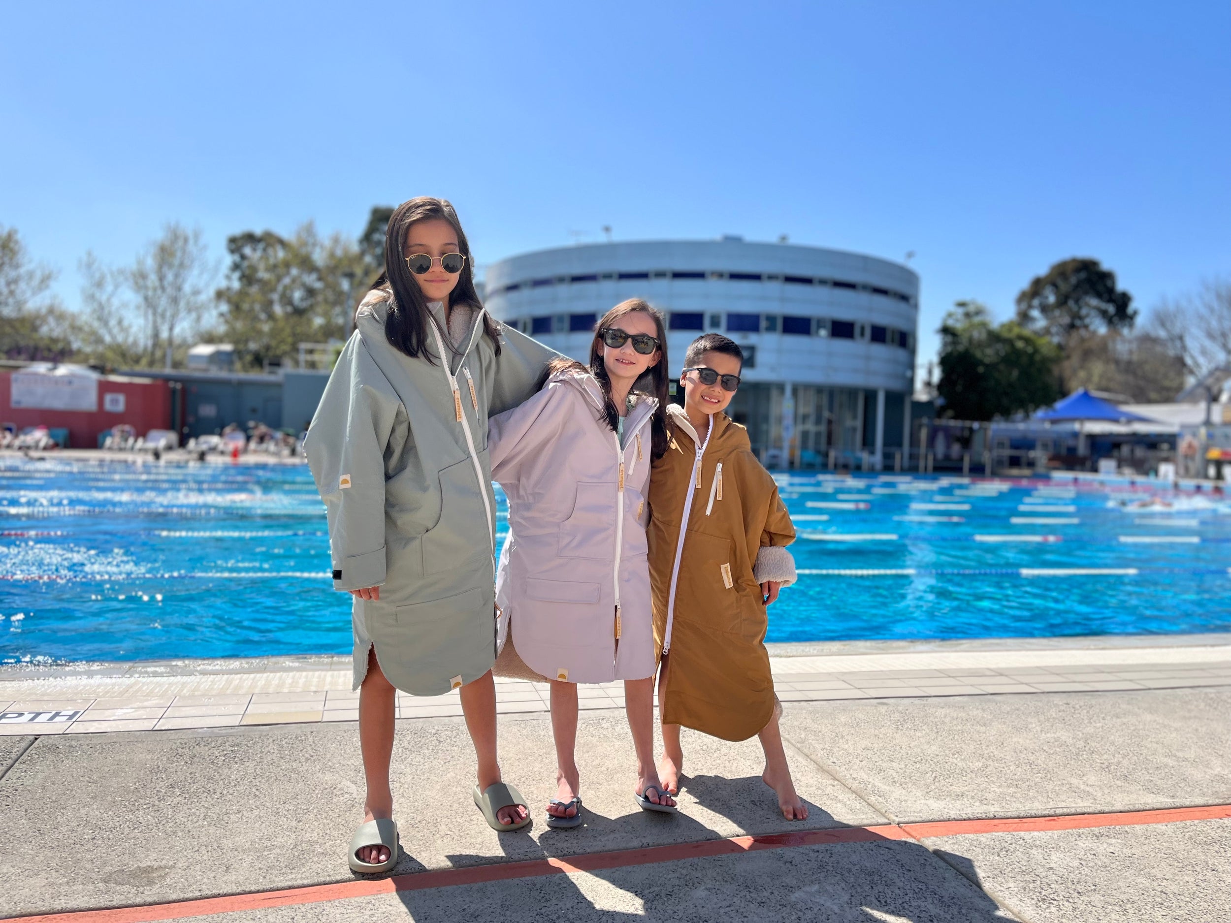 The Crumpet Coat | Stylish Warm Kids Swim Changing Robes – crumpetapparel