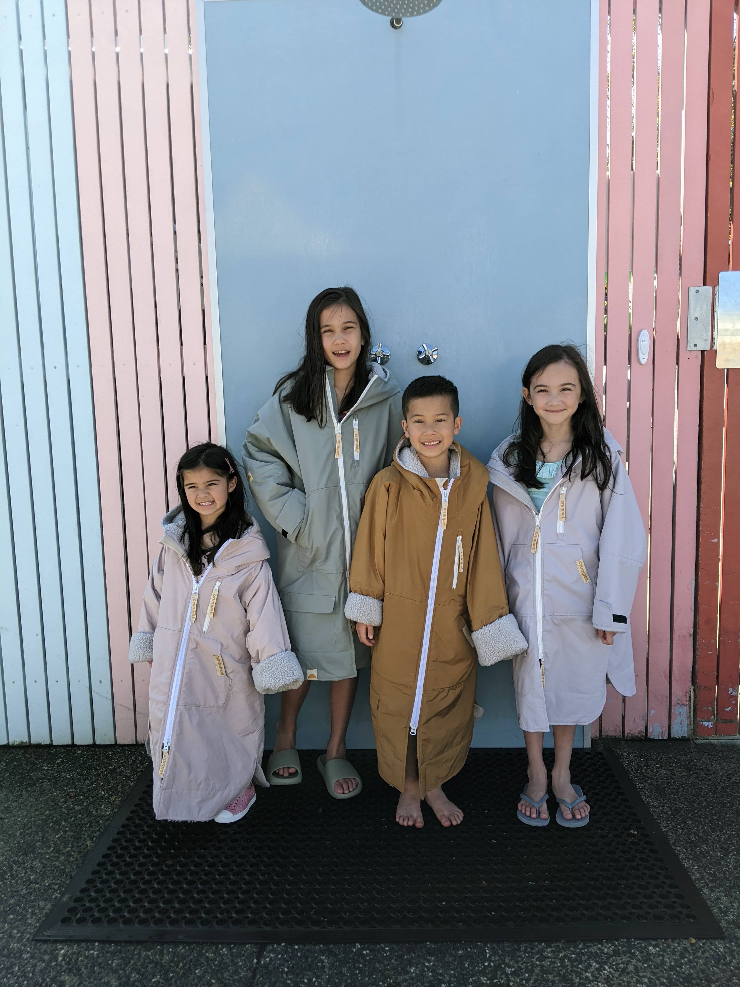 The Crumpet Coat | Stylish Warm Kids Swim Changing Robes – crumpetapparel