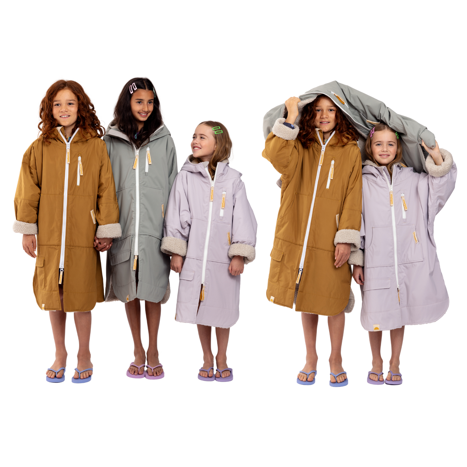 The Crumpet Coat | Stylish Warm Kids Swim Changing Robes – Crumpet Apparel