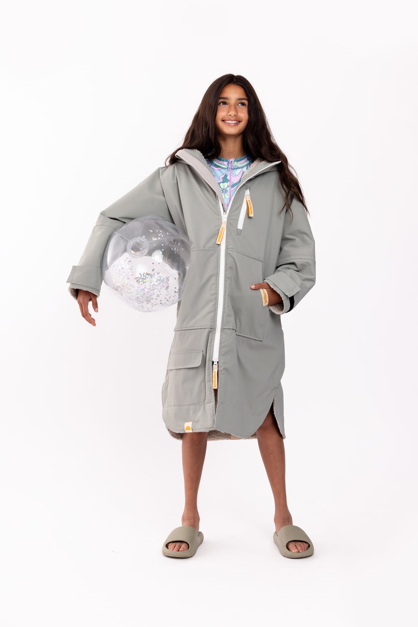 MATCHA | KIDS CRUMPET COAT | WEATHERPROOF CHANGING ROBE – crumpetapparel